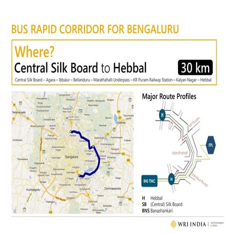 Bus rapid Transit (BRT) Corridor for Bengaluru | PPTX