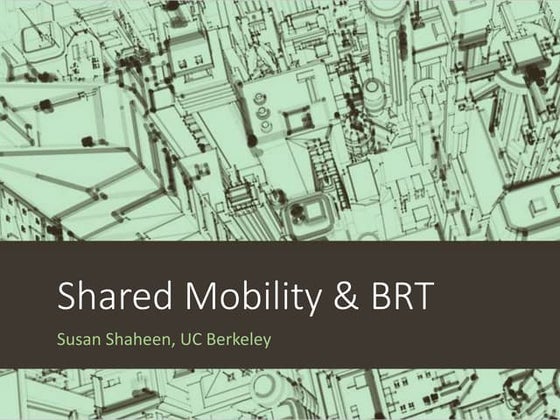 Classification of Shared Mobility | PPT