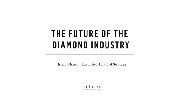 De Beers "Diamond Is Forever" ad campaign | PPT | Commodities | Economy