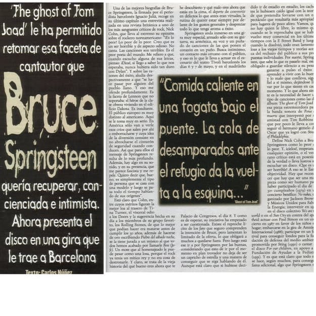 Bruce Springsteen. The ghost of Tom Joad. | PDF
