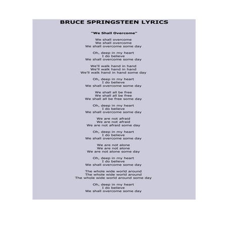 Bruce Springsteen lyrics | DOC
