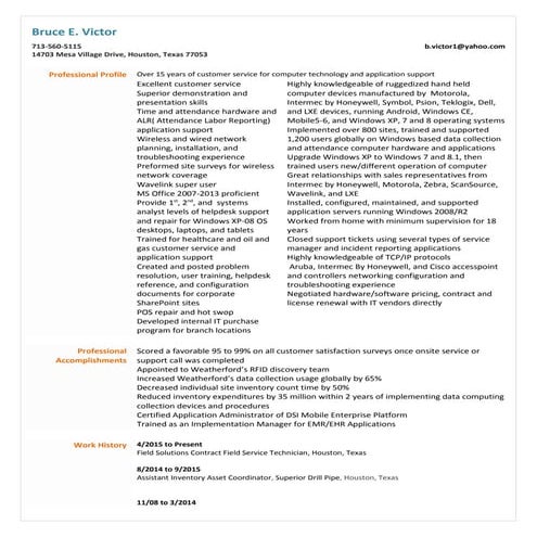 biancapetersresumepdf | PDF