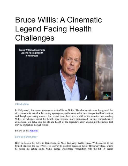 The Life and Times of Bruce Willis Young: A Journey Through His Early ...