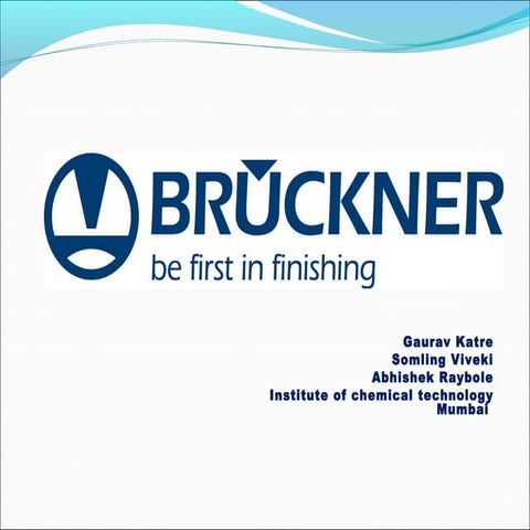 Bruckner machinary | PPT