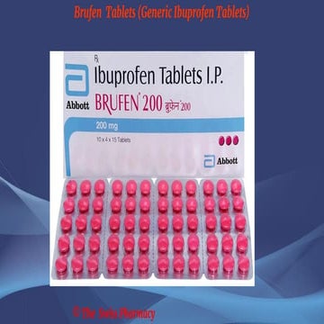 Brufen Tablets by Abbott India (Generic Ibuprofen Tablets) | PPT