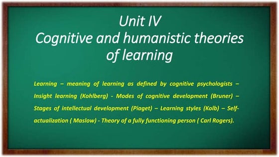 BRUNER’S THEORY OF COGNITIVE DEVELOPMENT | PPTX | Education