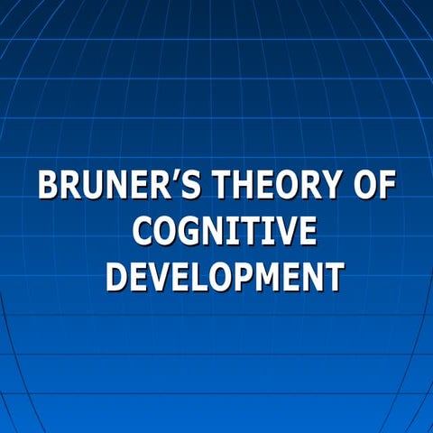 Bruner theory | PPT