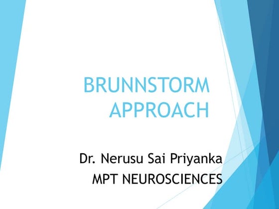 Brunnstrom approach | PPTX | Death, Injury, or Military Conflict ...