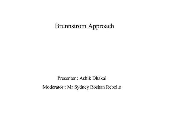 Brunnstrom approach | PPT