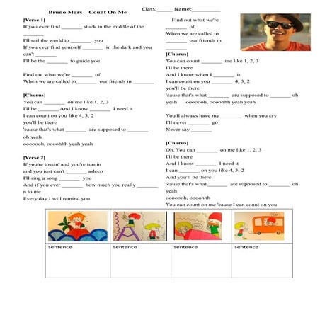 Bruno mars count on me student version | DOC
