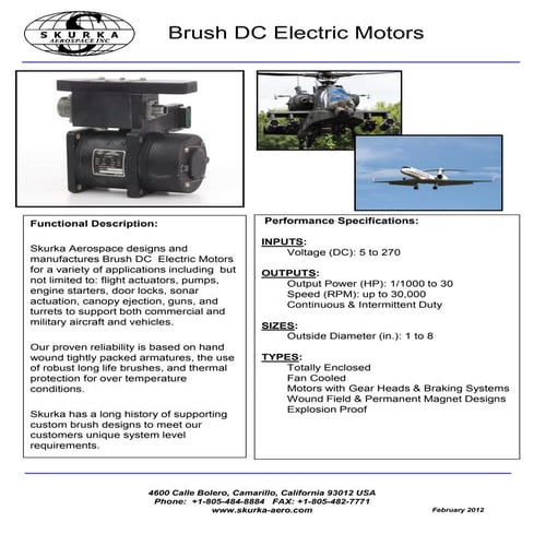 DC Brush Motors | PDF | Radio Control | Hobbies & Interests