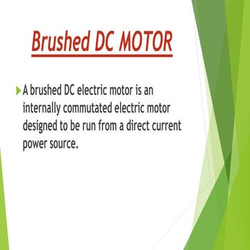 Brushed DC Motor.pptx | Physics | Science