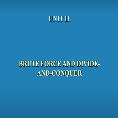 Bruteforce algorithm | PPTX