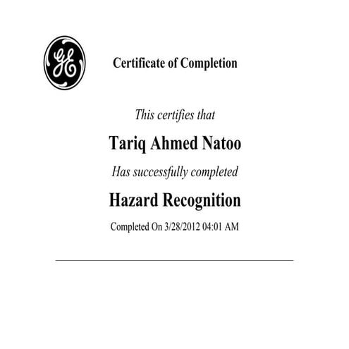 Hazard Recognition | PDF