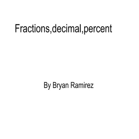 Proportions And Percents | PPT
