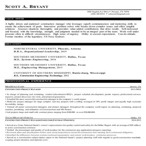 Bryant scott-resume-2016 | DOCX