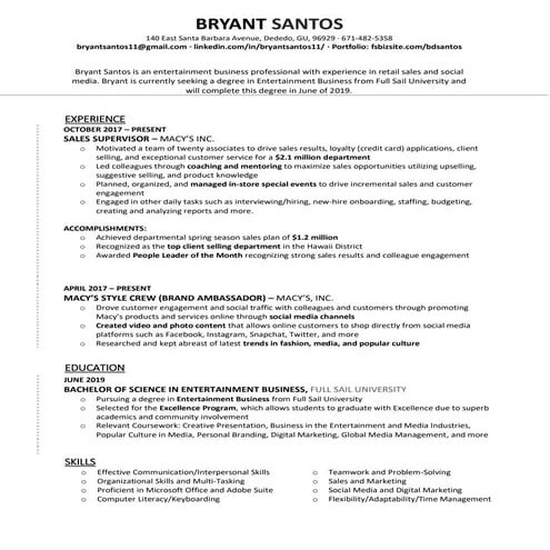 Resume | PDF