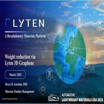 REDUCING POLYMER MATERIALS BY UP TO 50% USING 3D GRAPHENE | PDF