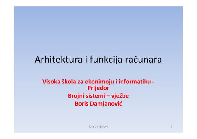 Brojni sistemi | PPTX