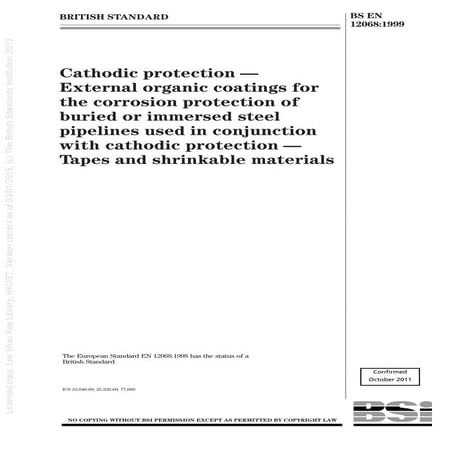 Bs en 12068 - 1999 | PDF