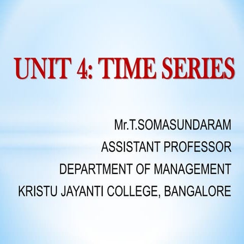 Time Series Moving Average Ppt