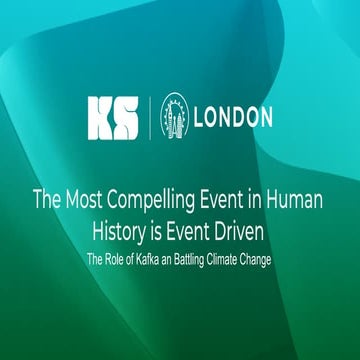 The Most Compelling Event in Human History is: Event Driven | PPT