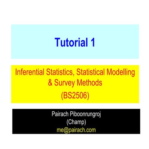 BS2506 tutorial 1 | PPT