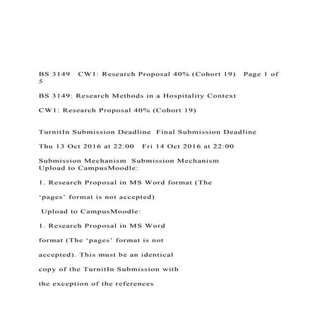 BS 3149 CW1 Research Proposal 40 (Cohort 19) Page 1.docx