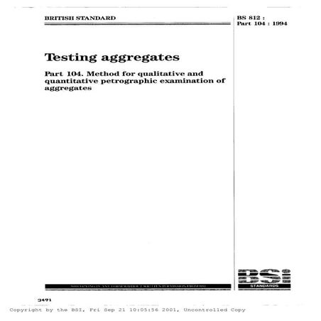 Bs 812 104 agg testing | PDF