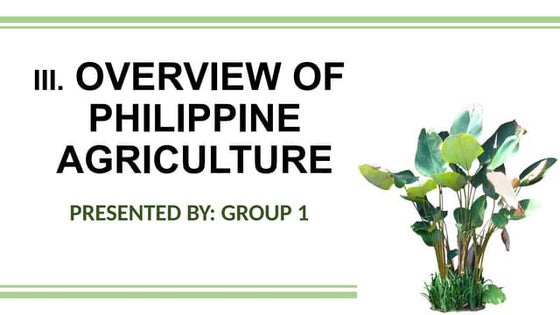 The Four Main Branches of Agriculture.pptx | Agriculture | Industries