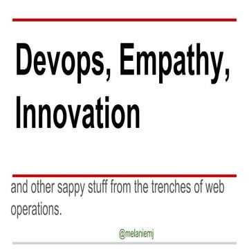 Devops, Epathy, Innovation and other sappy stuff from the trenches of ...
