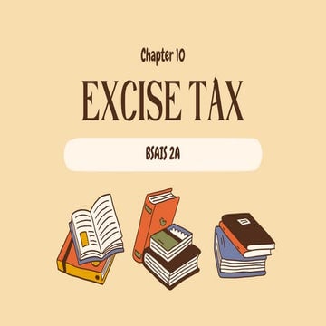 chapter 10 - excise tax of transfer and business taxation | PDF