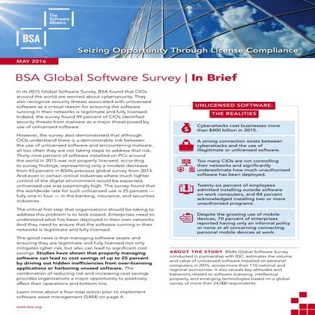 Global Results BSA Software Study | PDF | Operating Systems | Computer ...