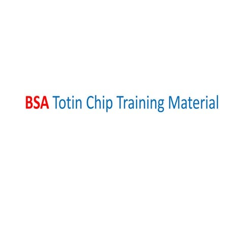 BSA Totin Chit Training material | PPTX