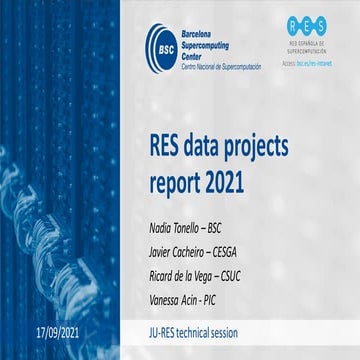 RES data projects report 2021 | PPT