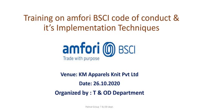 Bsci (audit checklist) | PDF