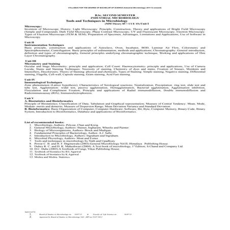 Bsc ii iv-vi sem imb | PDF