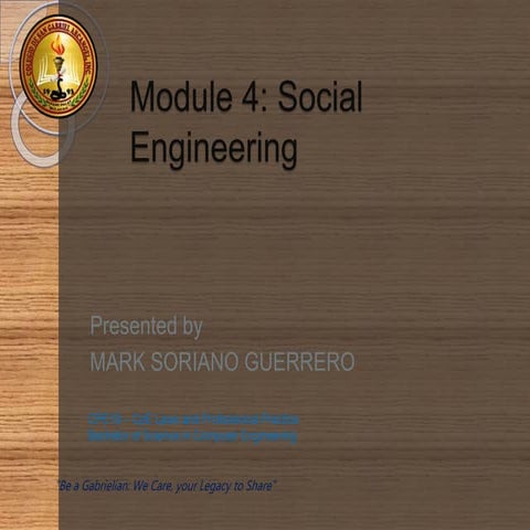 Module 4: Social Engineering_College____ | PPT