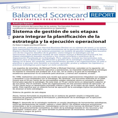 Bsc report exec premium español | PDF