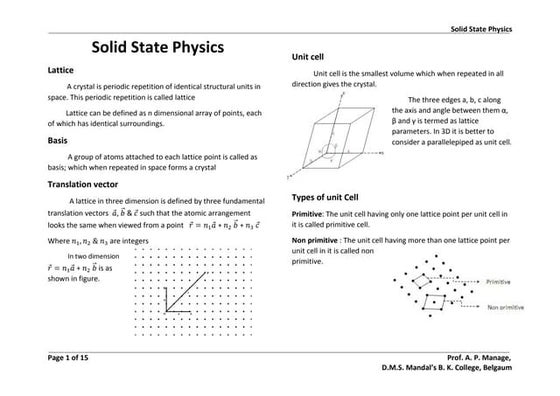 Crystallographic planes and directions | PPTX