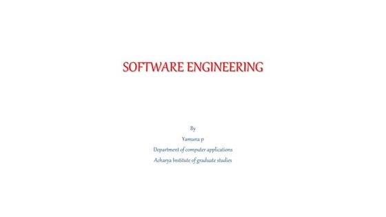 Software myths | Software Engineering Notes | PPT