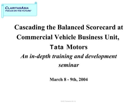Balanced Scorecard Presentation | PPT | Business Administration | Business
