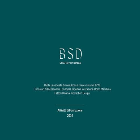 BSD Formazione Sett14 | PDF
