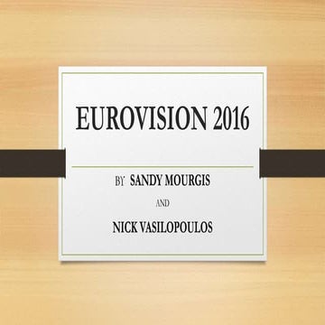 The Eurovision Song Contest | PPTX
