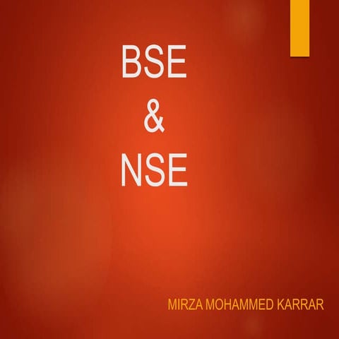 BSE & NSE | PPTX