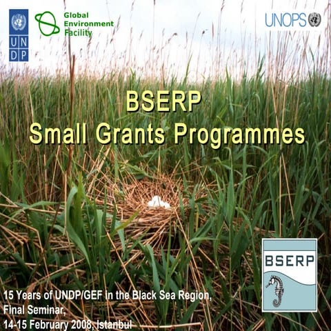 BSERP small grants programmes | PPT