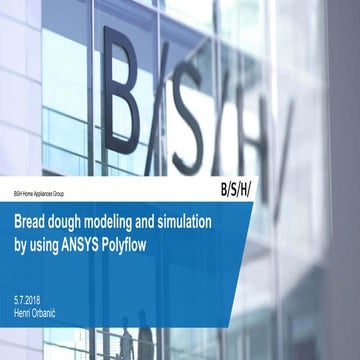 The bread dough modeling and simulation by using ANSYS Polyflow | PDF