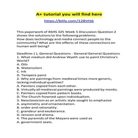 Bshs 325 week 5 dq 2 | DOCX