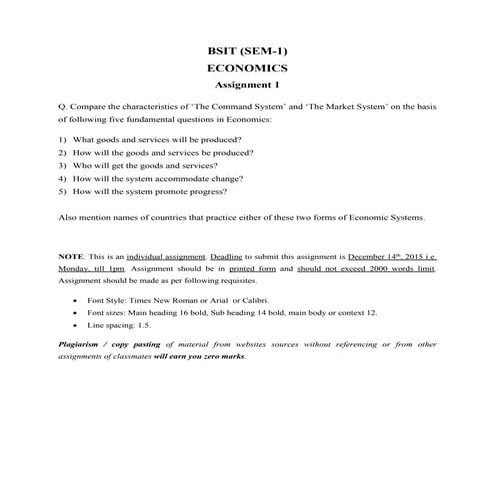 five fundamental questions in economics | PDF