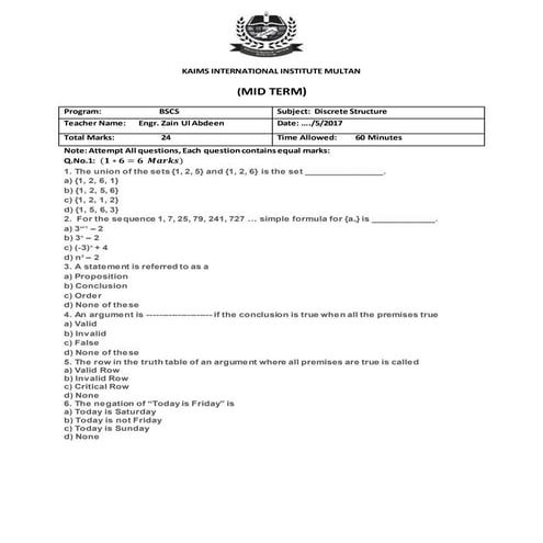 Bsit mid term paper | DOCX